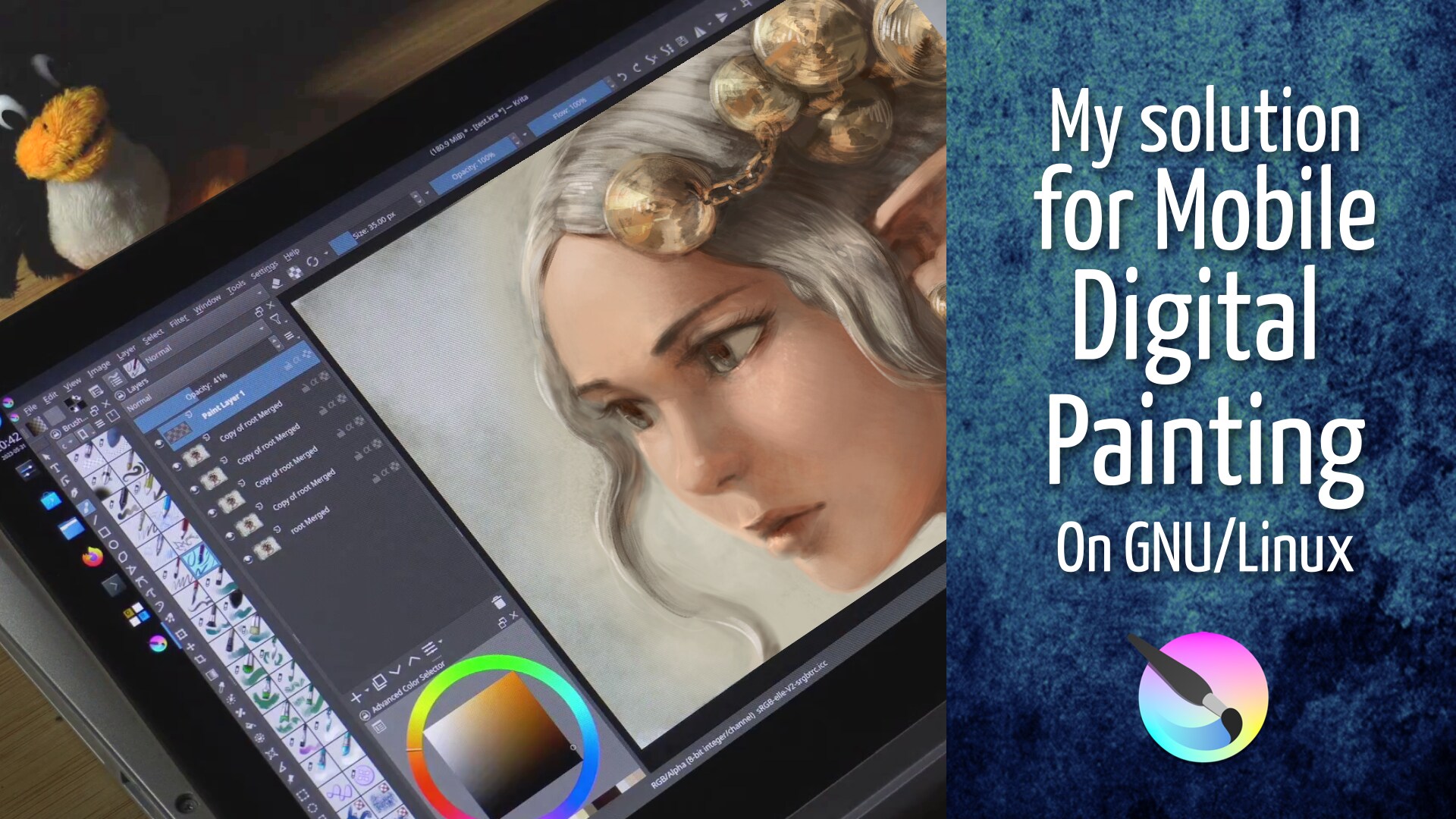 My solution for Mobile digital-painting on GNU/Linux - David Revoy