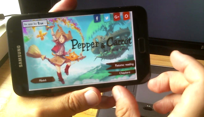 Pepper&Carrot derivation: an Android e-reader app by Interactive Box ...